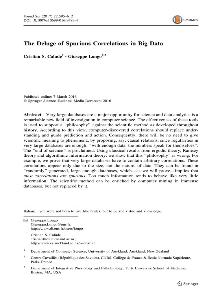Spurious Correlations | PDF | Chaos Theory | Dynamical System