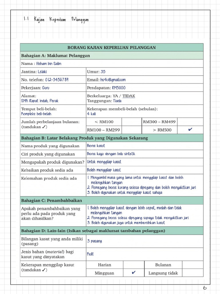 Folio Pembangunan Produk - Lampu Belajar Automatik | PDF