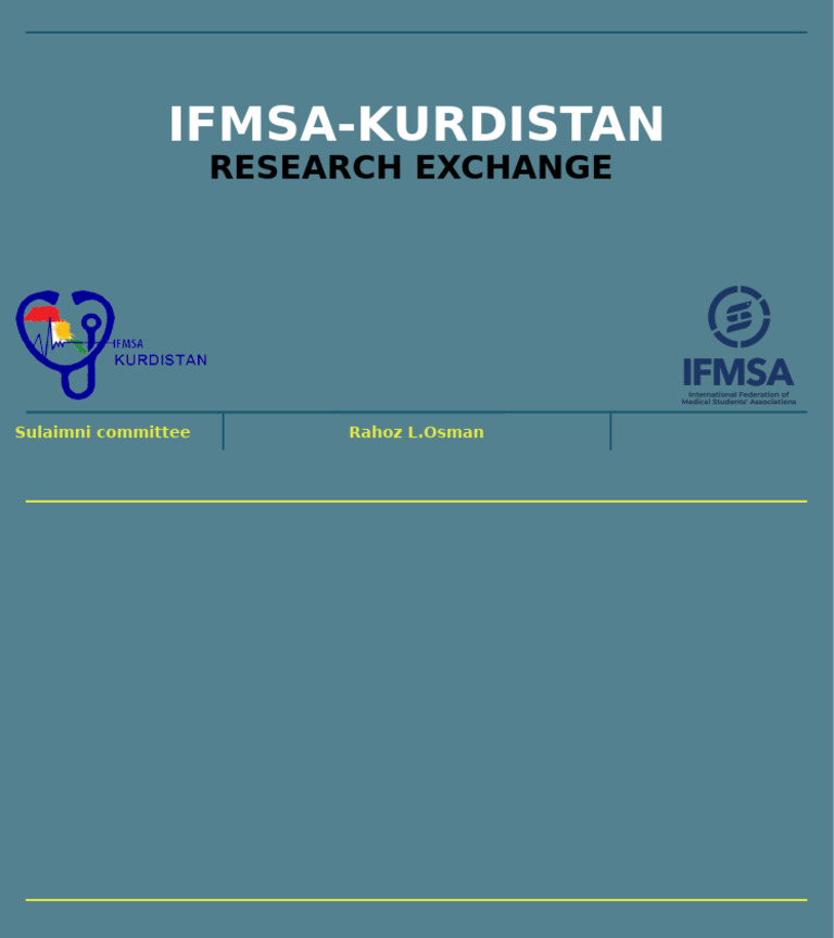 Ifmsa-Kurdistan: Research Exchange | PDF
