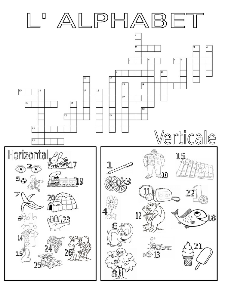 Crucrigrama Del Alfabeto | PDF