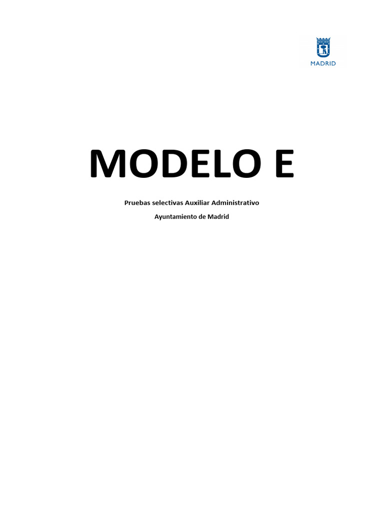 Eword Auxiliar Administrativo Madrid | PDF | Microsoft Word | Color