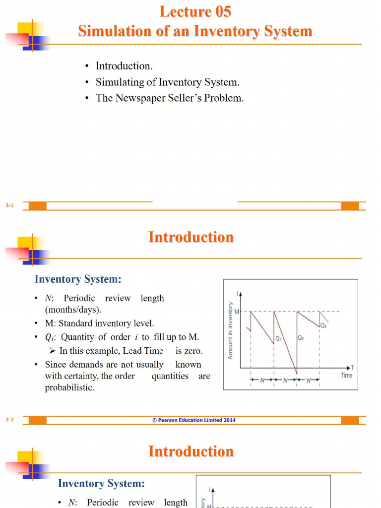 Lec 05 Inventory Simulation | PDF
