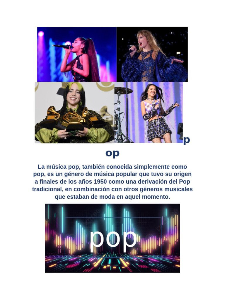 Evolución del Género Pop | PDF