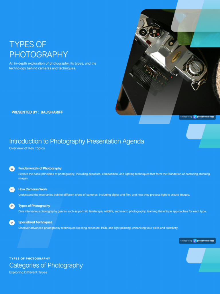 Comprehensive Analysis of Photography and Its Various Types | PDF