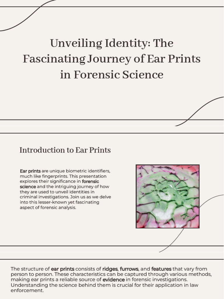 Slidesgo Unveiling Identity The Fascinating Journey of Ear Prints in ...