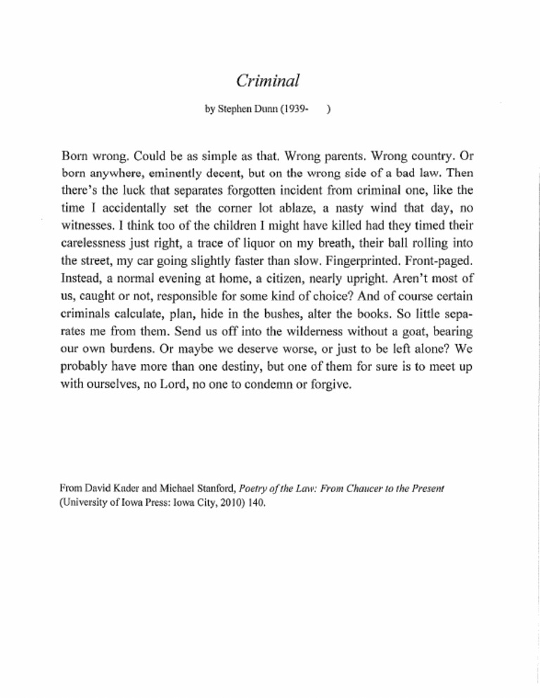 Criminal Dunn | PDF