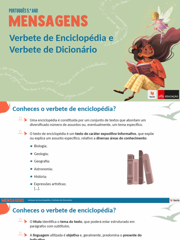 Verbete de Enciclopédia e Verbete de Dicionário | PDF | Dicionário ...