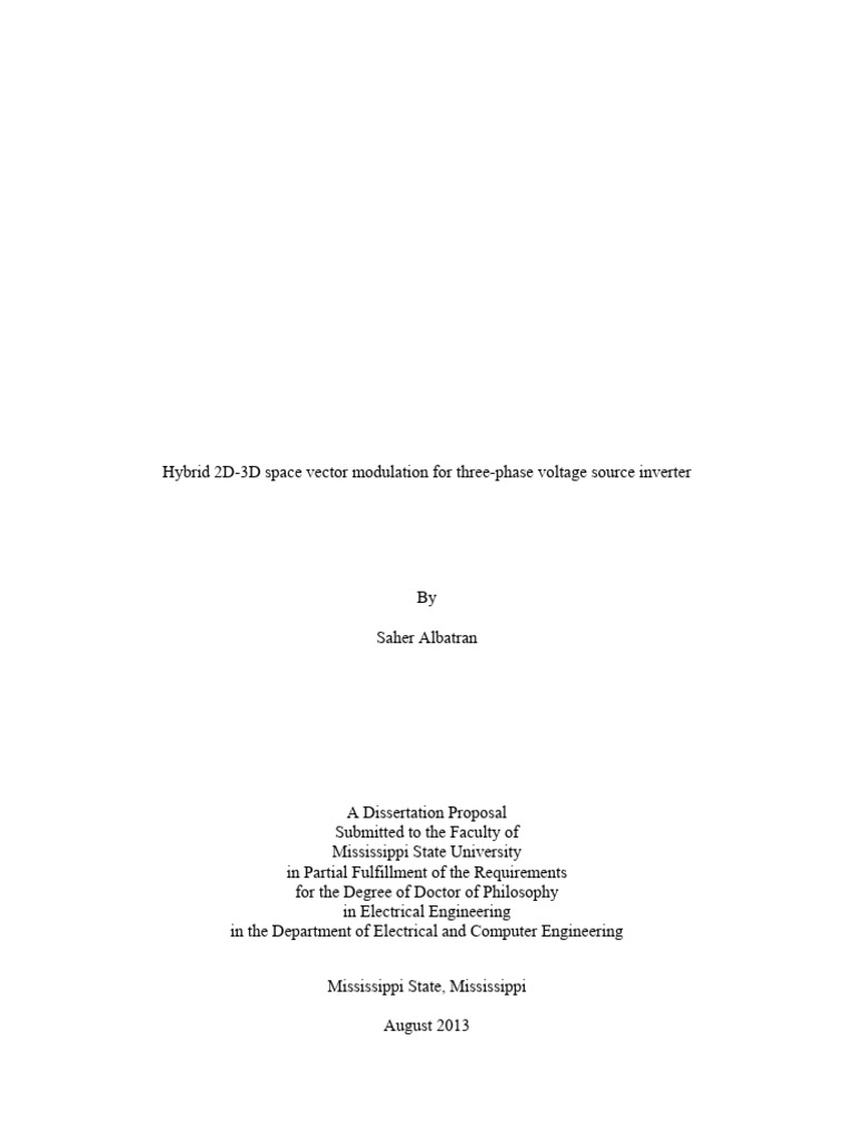 Hybrid 2D-3D space vector modulation for three-phase voltage source ... Hybrid 2D-3D space vector modulation for three-phase voltage source ...