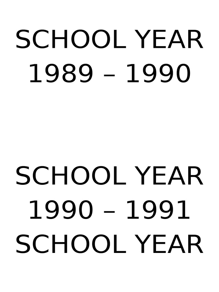 Historical School Year Timeline | PDF
