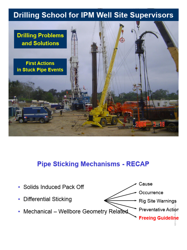 10C. First Actions in Stuck Pipe Events (Excellent) | PDF | Mechanical ...