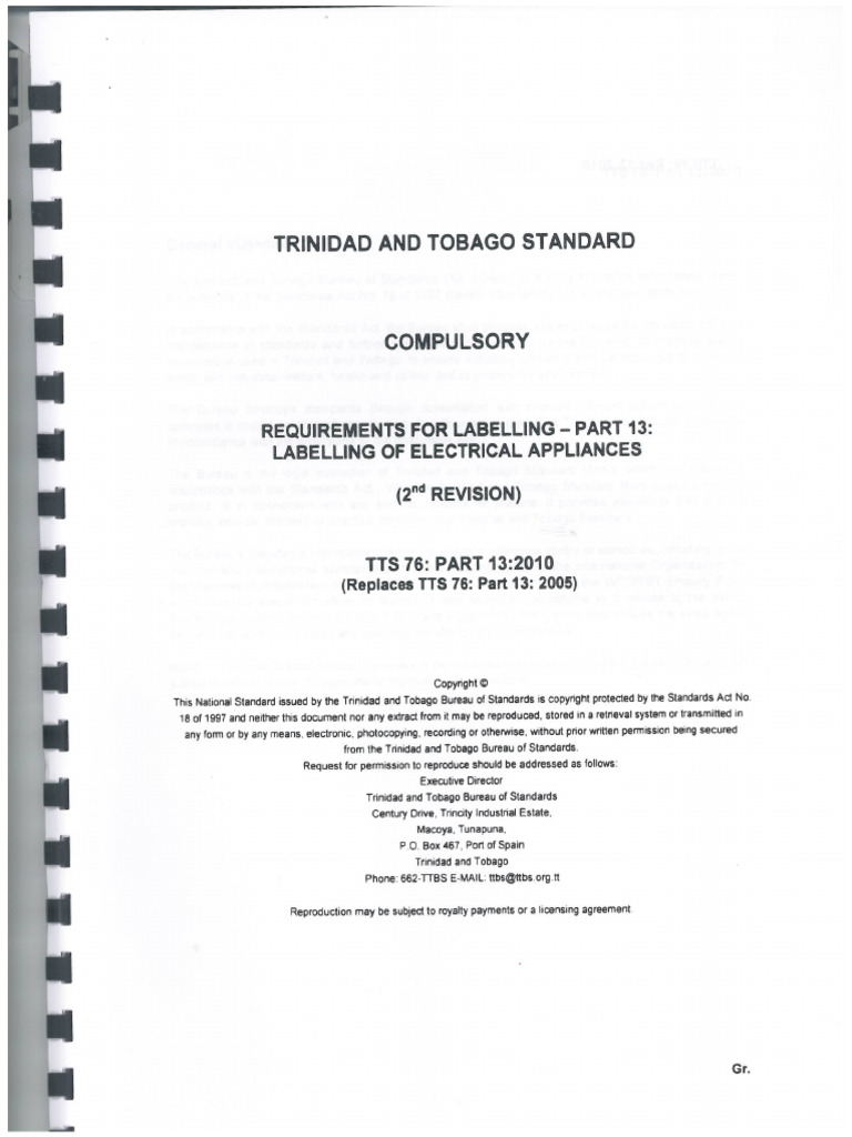 TTS 76 Part 13 - 2010 | PDF