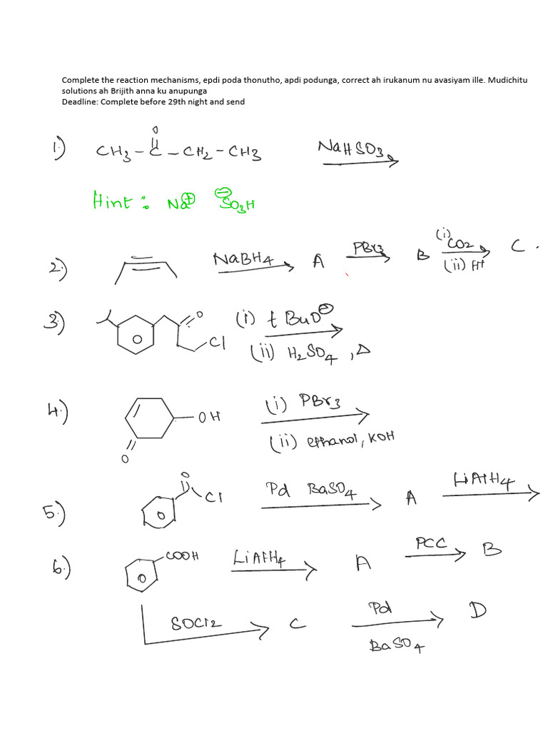 Aldehydes Worksheet | PDF
