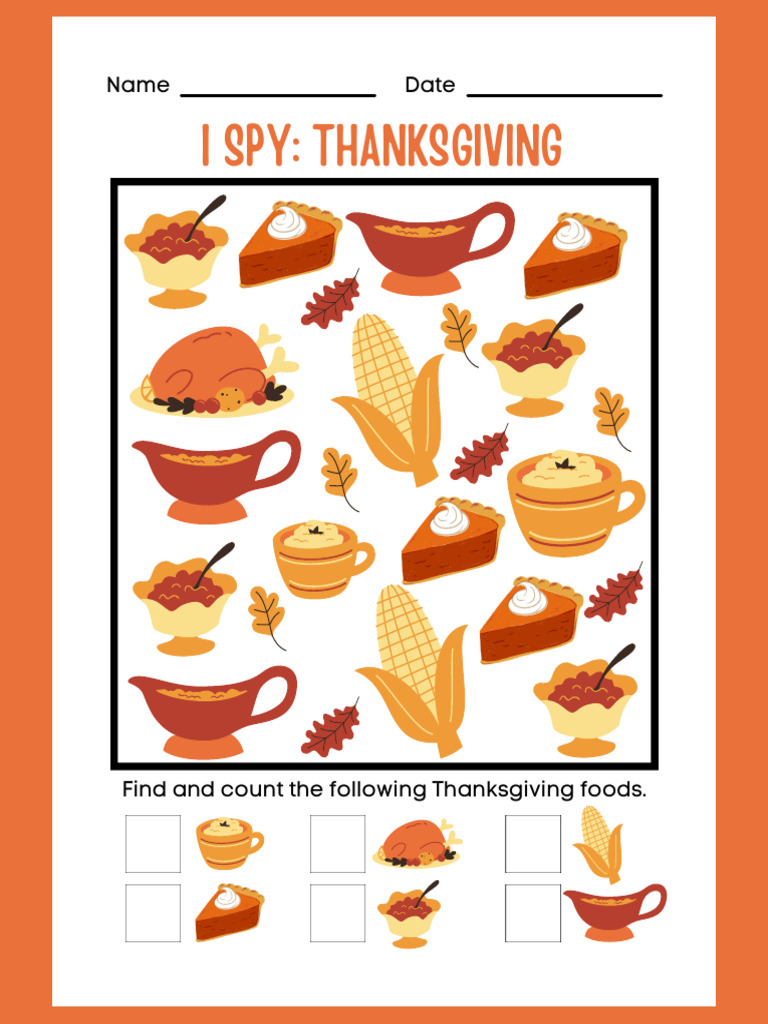 Thanksgiving Ispy | PDF
