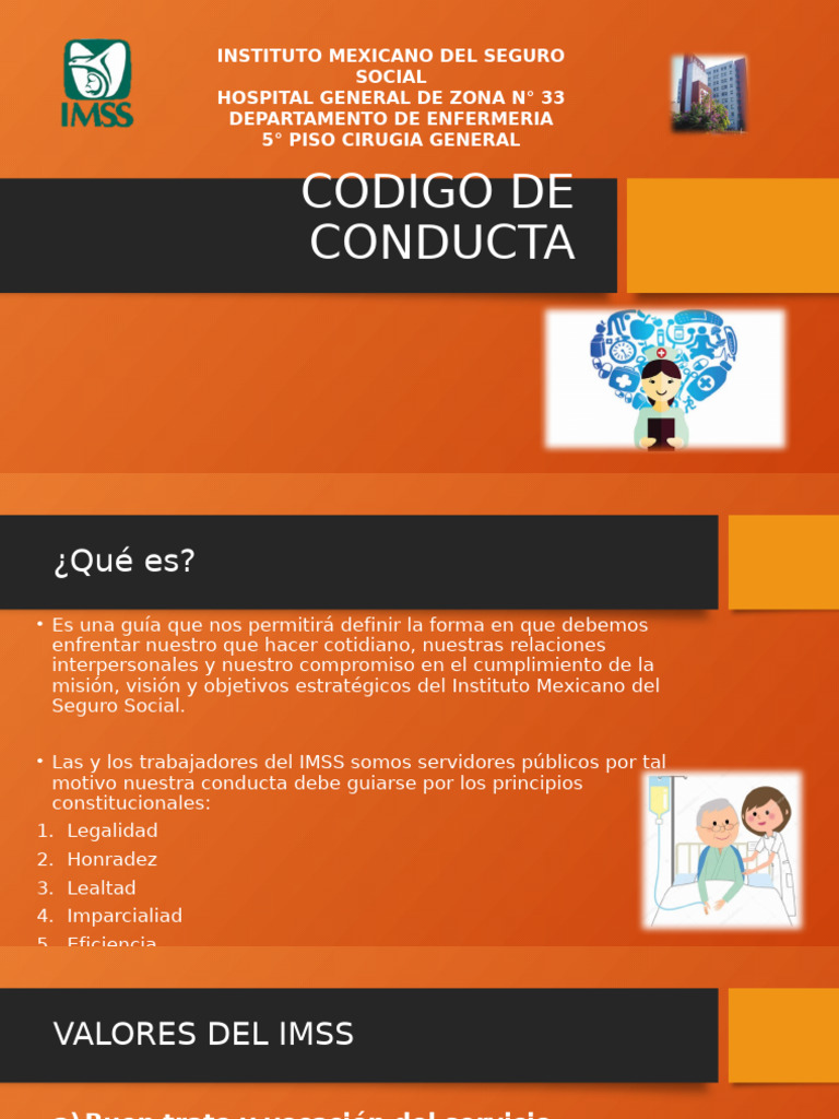 Código de Conducta del IMSS | PDF