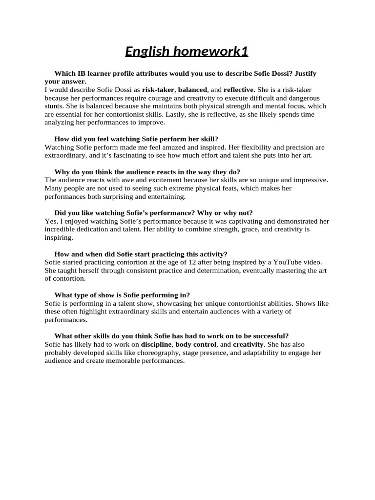 English Homework1 | PDF