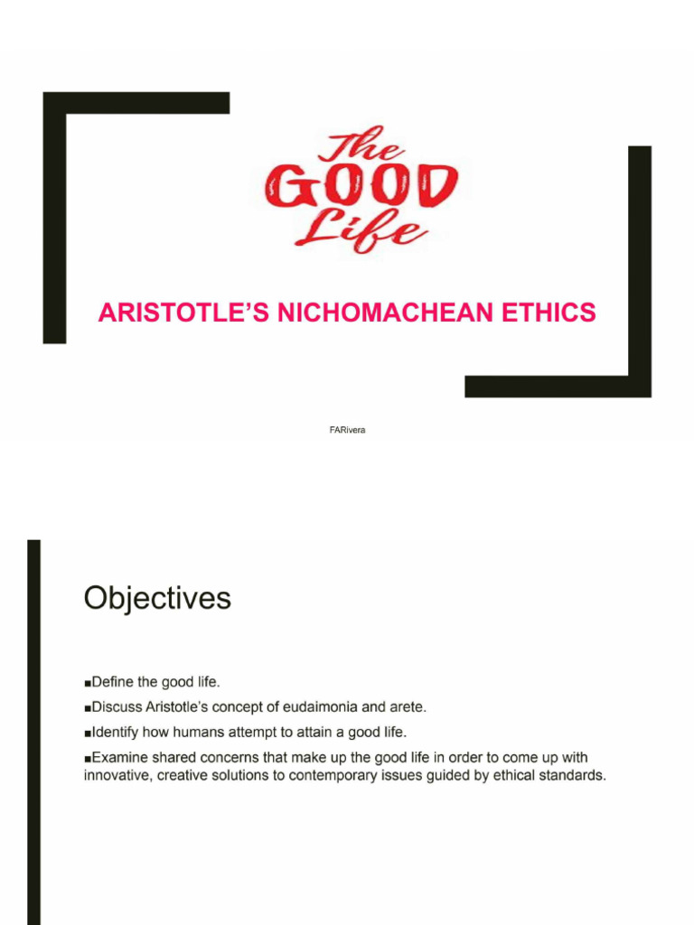 MODULE 5 - The Good Life | PDF