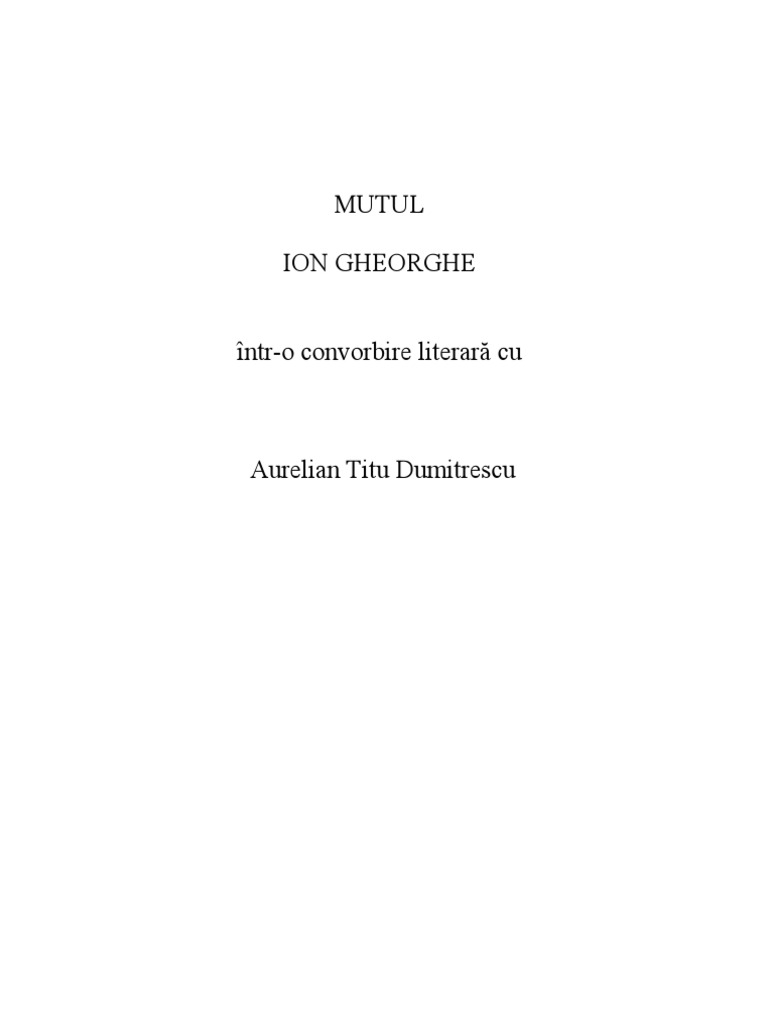 Mutul | PDF