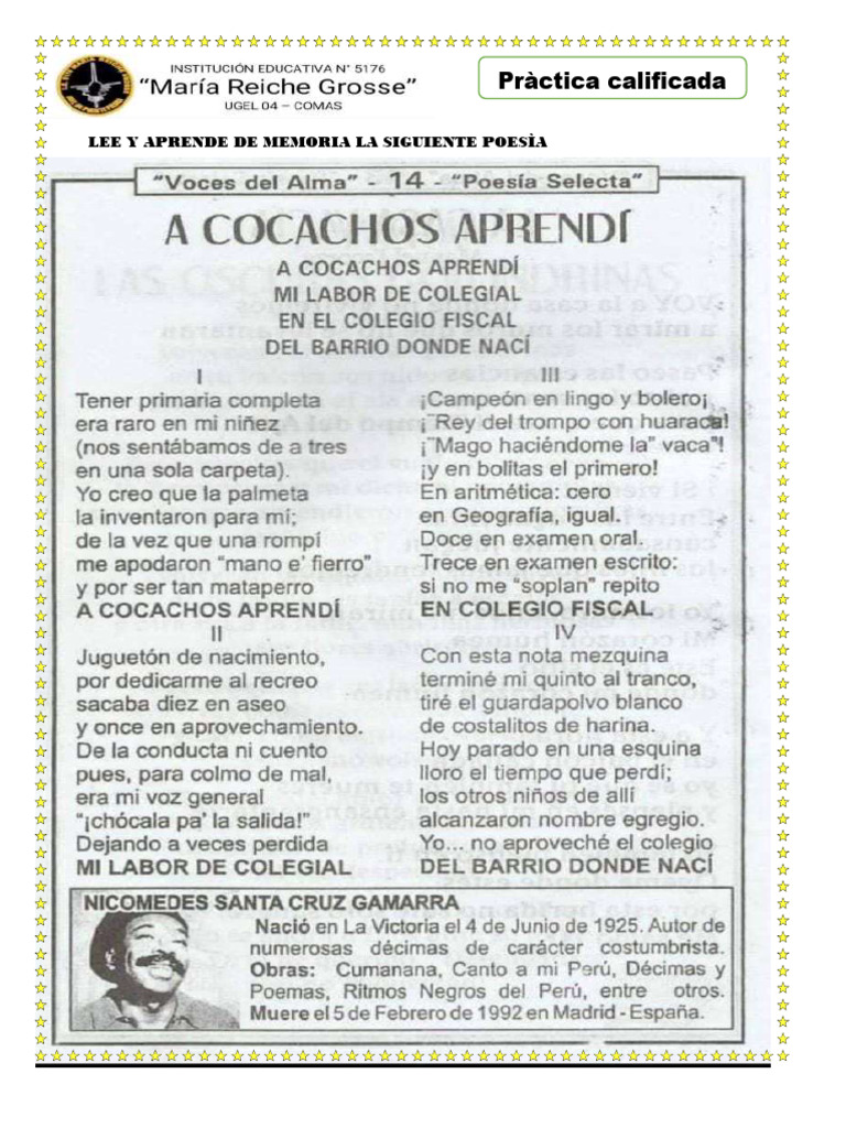 Actividades de Lectura y Análisis Poético | PDF