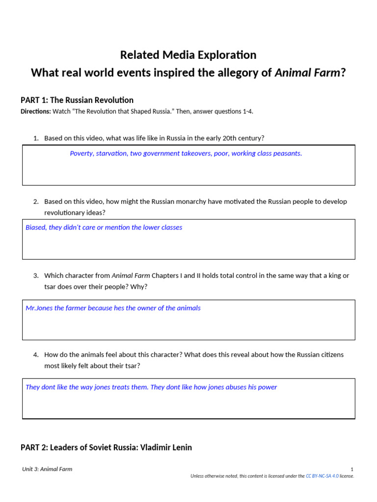 Animal Farm's Allegorical Connection | PDF