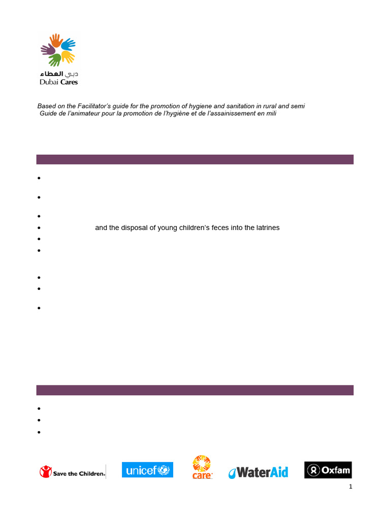 IEC Hygiene in Schools DC - Latrines 08.11.11-Logos | PDF | Sanitation ...