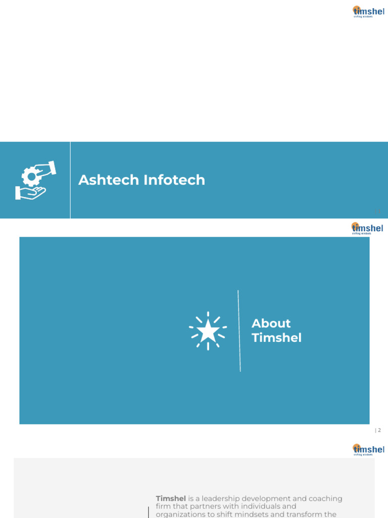 Ashtech Infotech - Proposal | PDF | Goal | Leadership