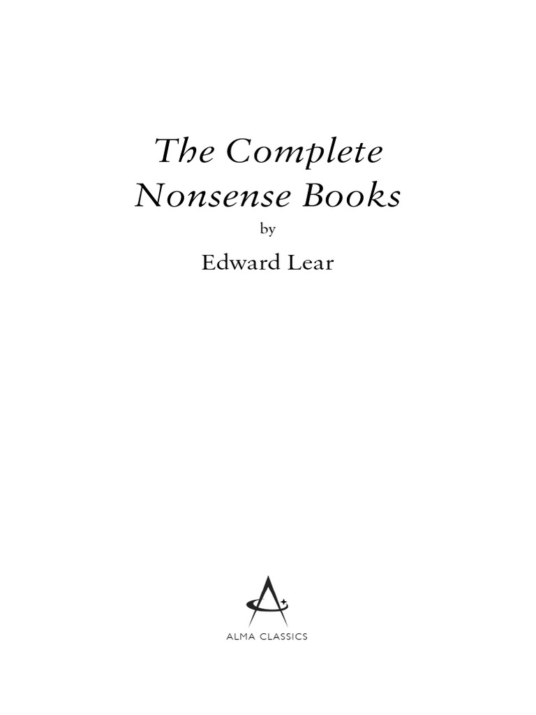 Complete Nonsense Books Extract | PDF