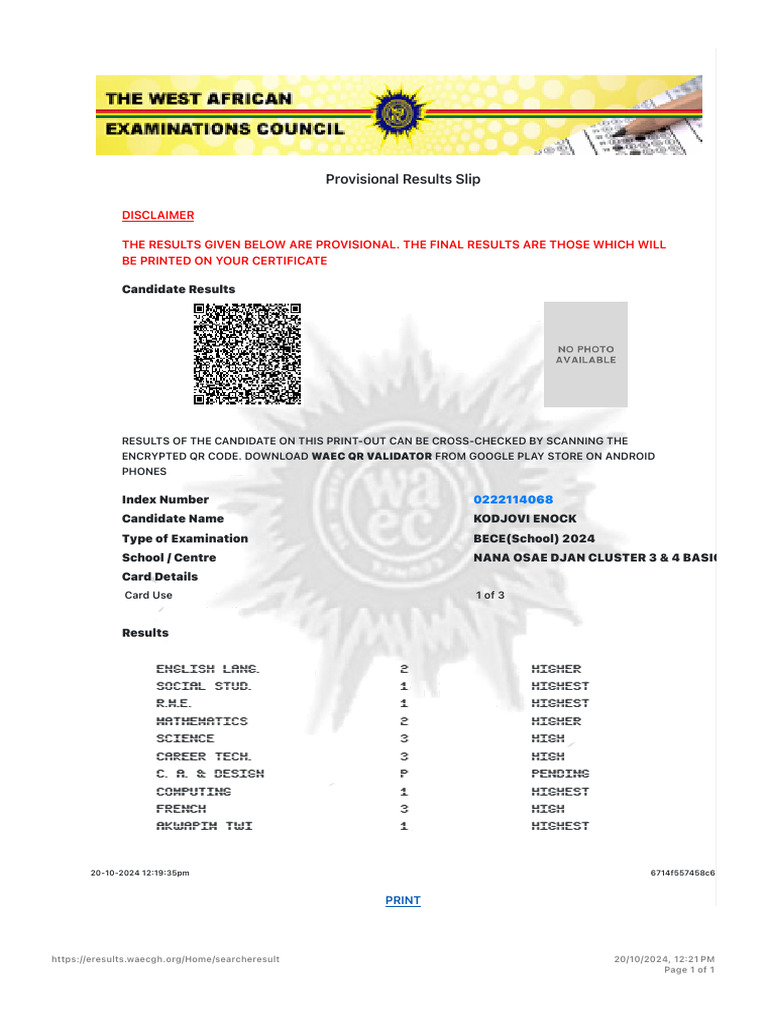 WAEC Candidate EResults | PDF | Computing | Software