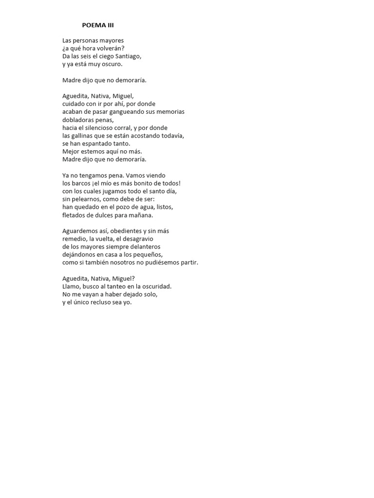 Poema III | PDF