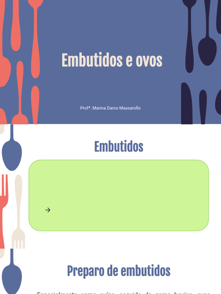 Aula 15 Embutidos e Ovos | PDF | Carne | Caldo