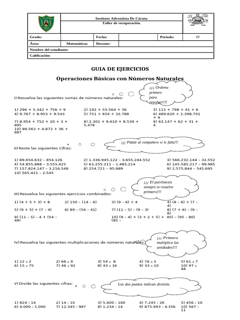 Operaciones Basicas 2 Pdf 5798