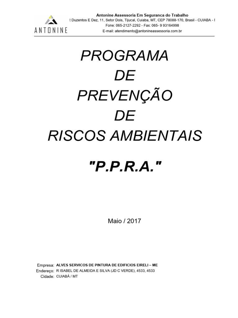 PPRA Cliente | PDF