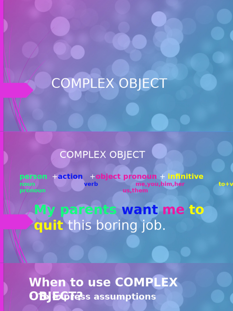 Complex Object | PDF