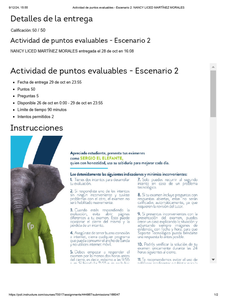 Actividad de Puntos Evaluables - Escenario 2 | PDF