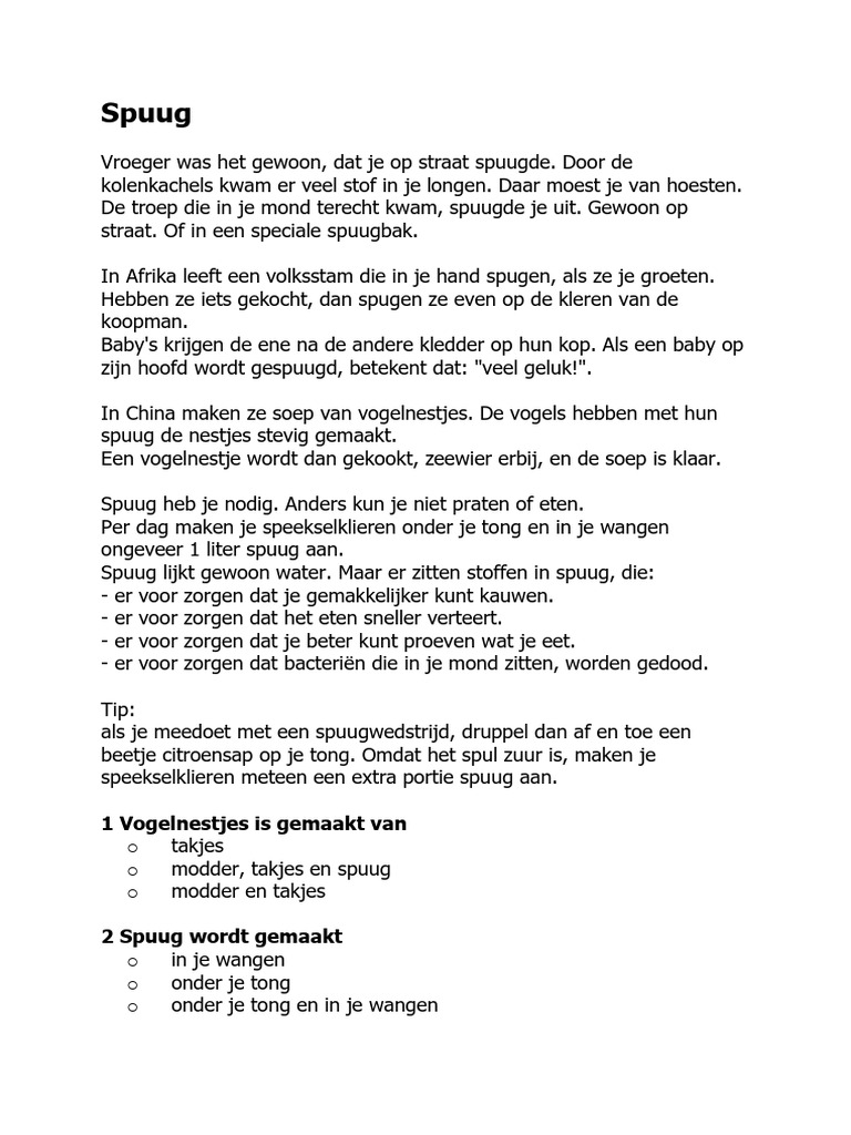 Spuug | PDF