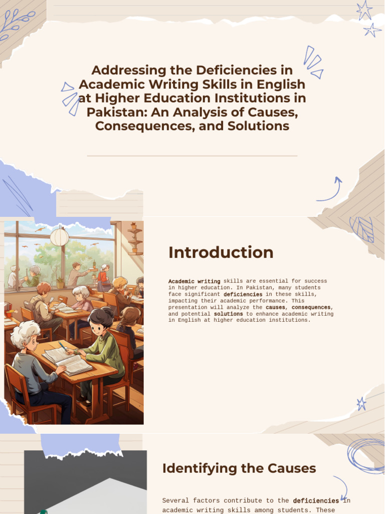 Addressing The Deficiencies in Academic Writing Skills in English at ...