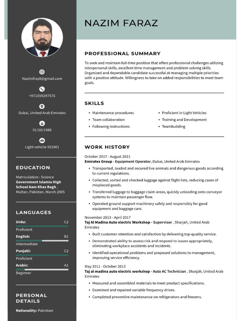 Nazim cv | PDF