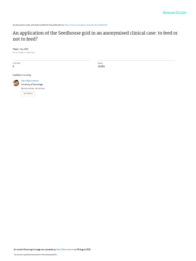 An Application of The Seedhouse Grid in An Anonymised Clinical Case: To ...