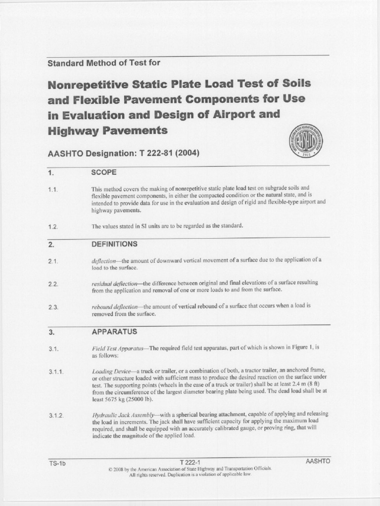 Aashto T 222 | PDF