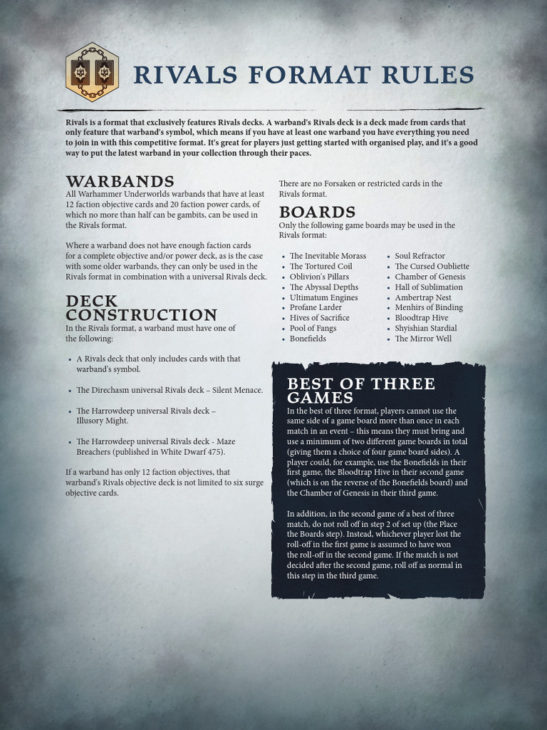 RIVALS FORMAT_update | PDF
