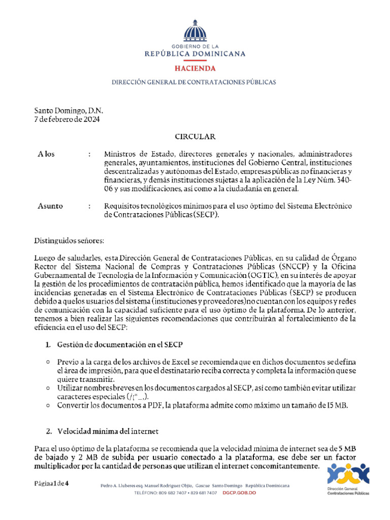 Circular-Conjunta-OGTIC | PDF