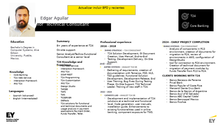 Edgar Aguilar Formato CV Transact | PDF | Computing | Computer Engineering