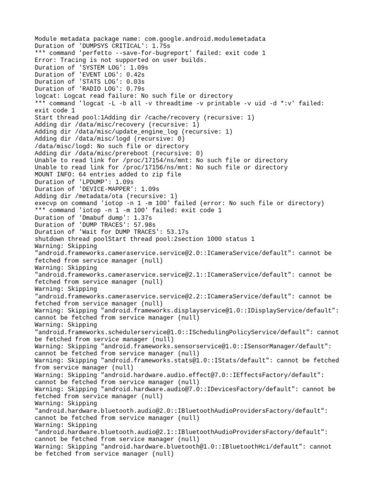 Bugreport X6515 OP SP1A.210812.016 2024 09 08 15 07 51 Dumpstate - Log 17020 | PDF | Operating ...