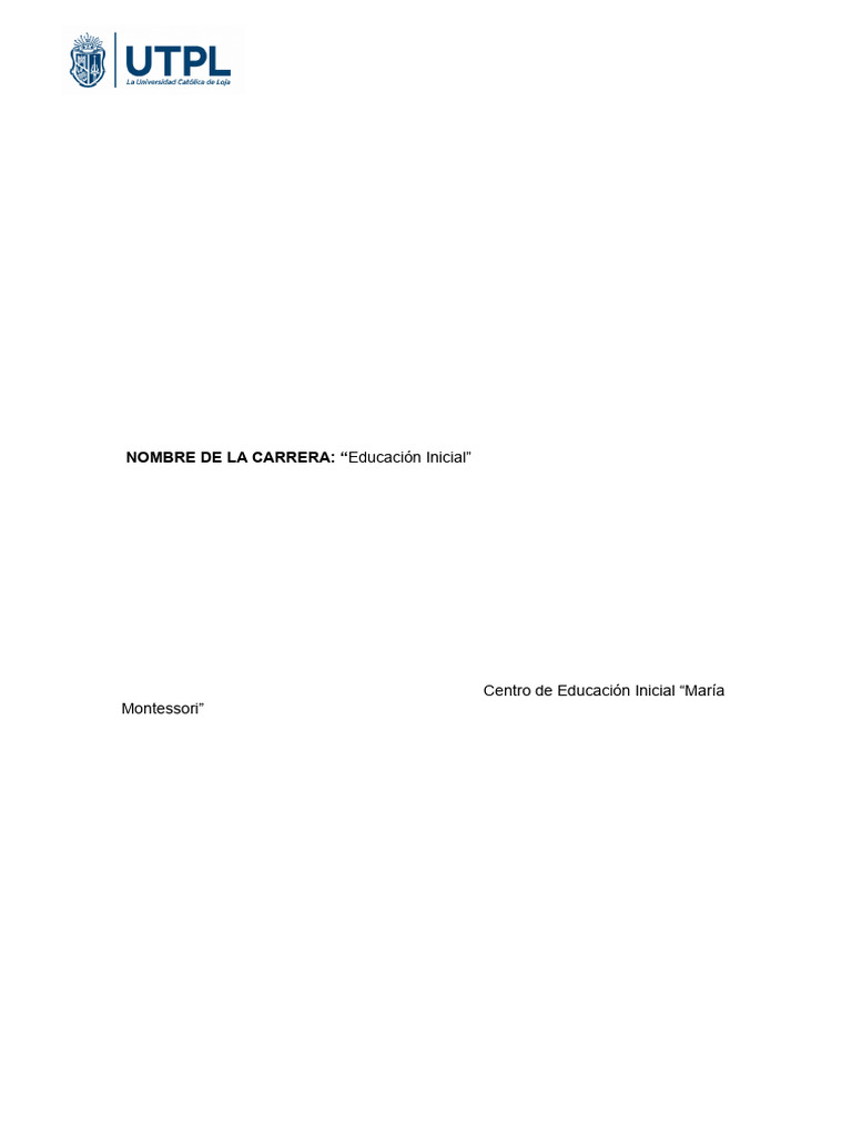Informe Final de Prácticas Preprofesionales 1 | PDF | Educación de la primera infancia | Aprendizaje