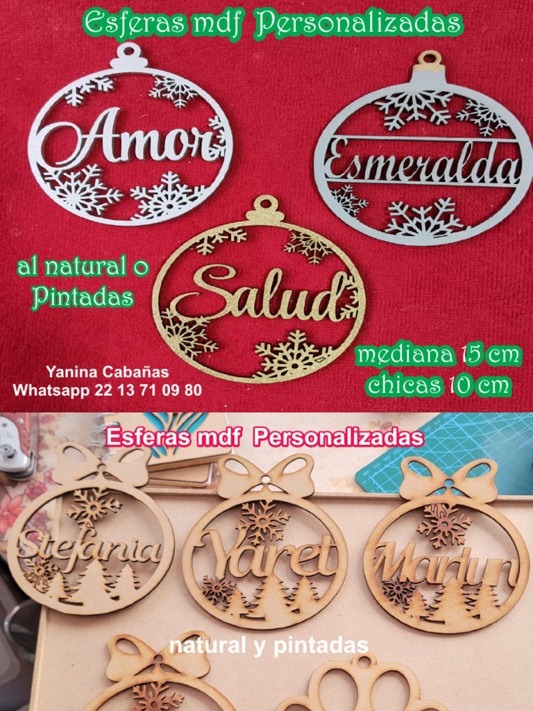 Esferas MDF Personalizadas y Decorativas | PDF