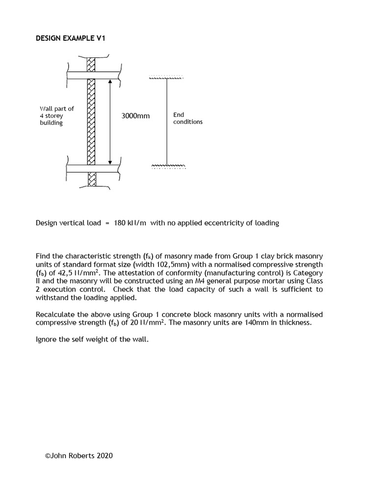 V1 DESIGN EXAMPLE 2020 | PDF