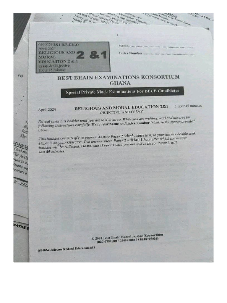 BECE R.M.E. Likely Questions | PDF