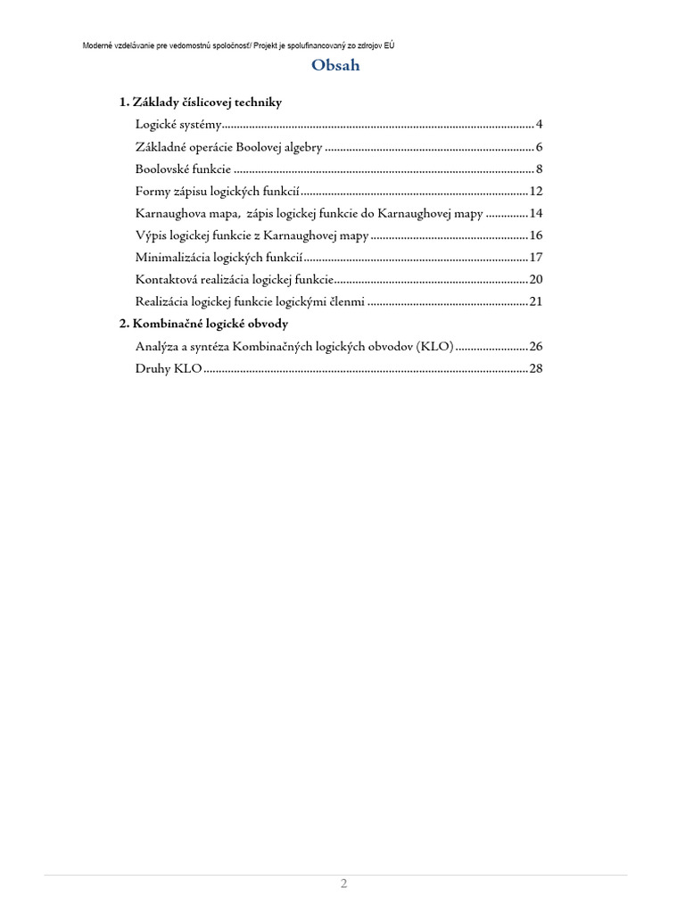 Základy Číslicovej Techniky | PDF