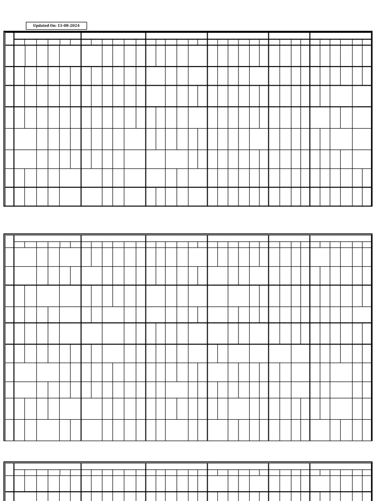 CSE 4 Year Fall 2024 Bi Tri 2 Updated Routine | PDF | Bangladesh