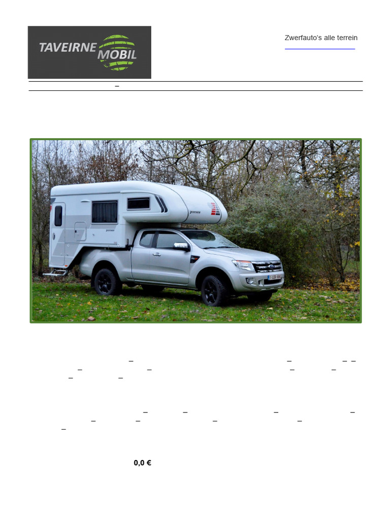 2dehands Ranger Met Tischer 260 S | PDF