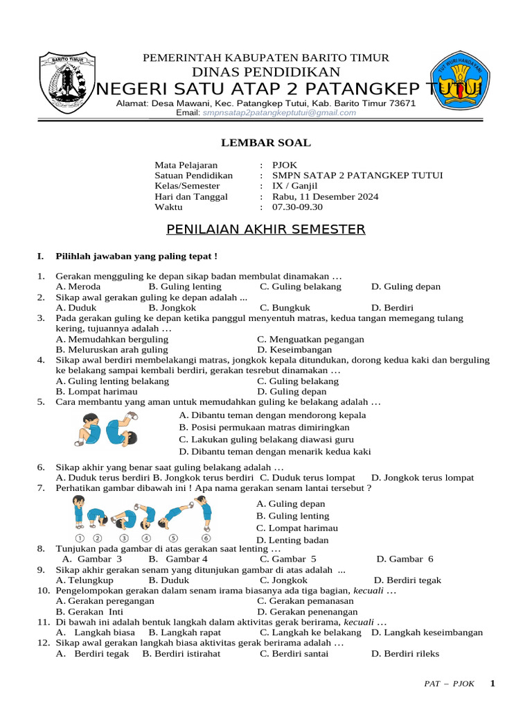Soal PAT PJOK Kelas IX_andri arifin | PDF